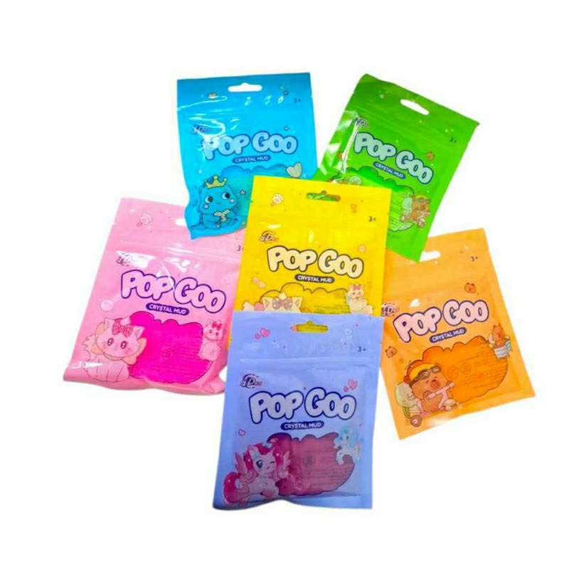 Jual Slime Balon Tiup Pop Goo Slime Crystal Mud Jelly Mainan Anak | Shopee Indonesia