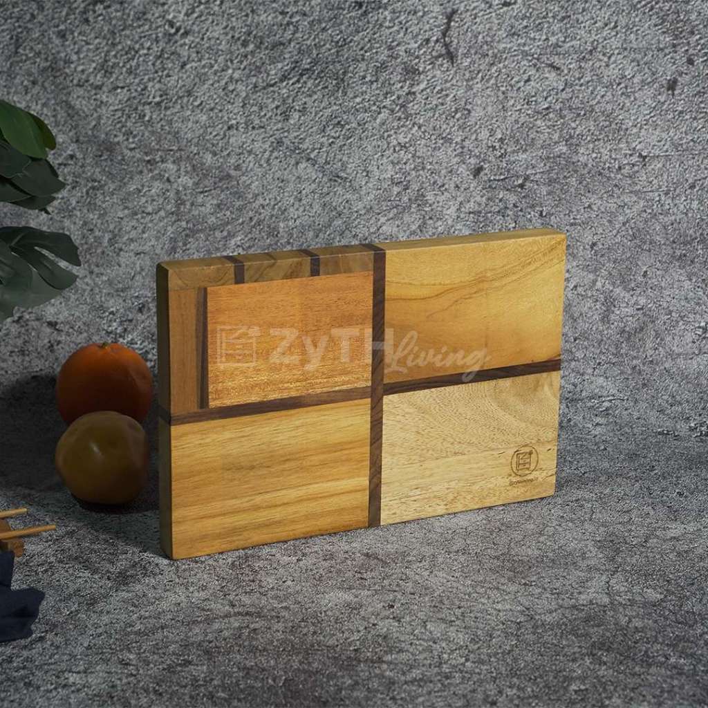 Jual Talenan Kayu Jati Sono Mahogany Estetik Motif Square Japan By Zyth ...
