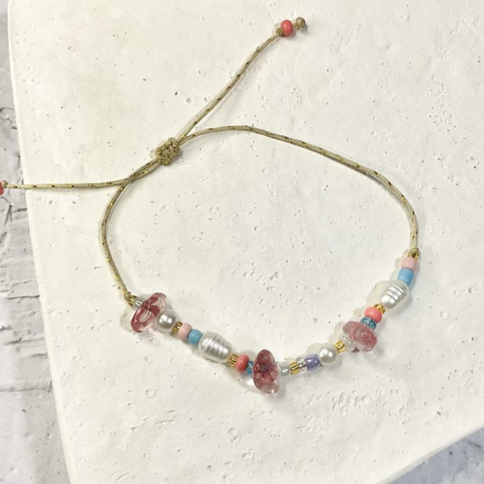 Jual Gelang Manik Manik Aesthetic Korea Bead/ summer bracelets/ gelang ...