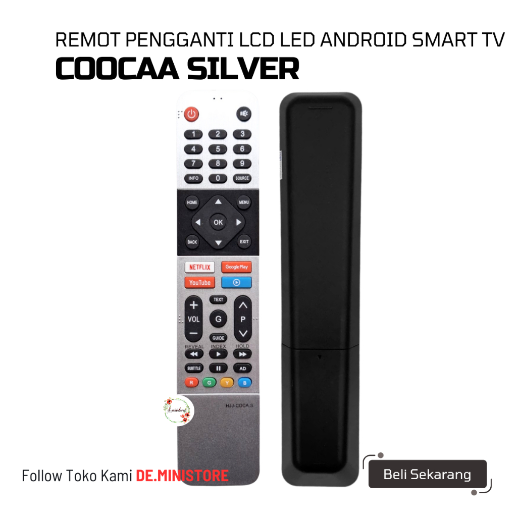 Jual Remote Coocaa Silver LCD LED Smart TV 43S6G 50S6G 65S6G 32S7G ...