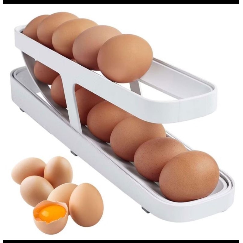 Jual Tempat Telur 2 Tingkat Minimalis | Shopee Indonesia