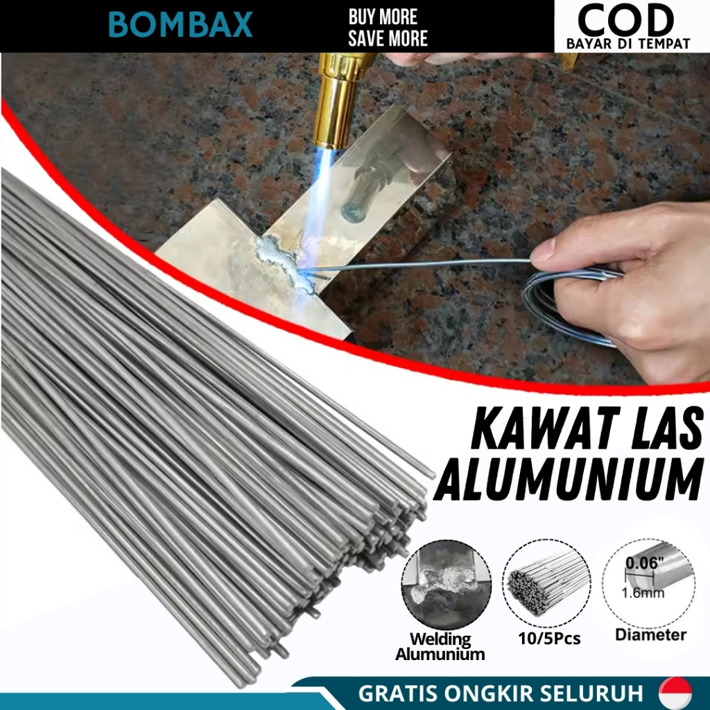 Jual Kawat Las Alumunium Besi Elektroda Las 1.6mm Low Temperature Iron ...