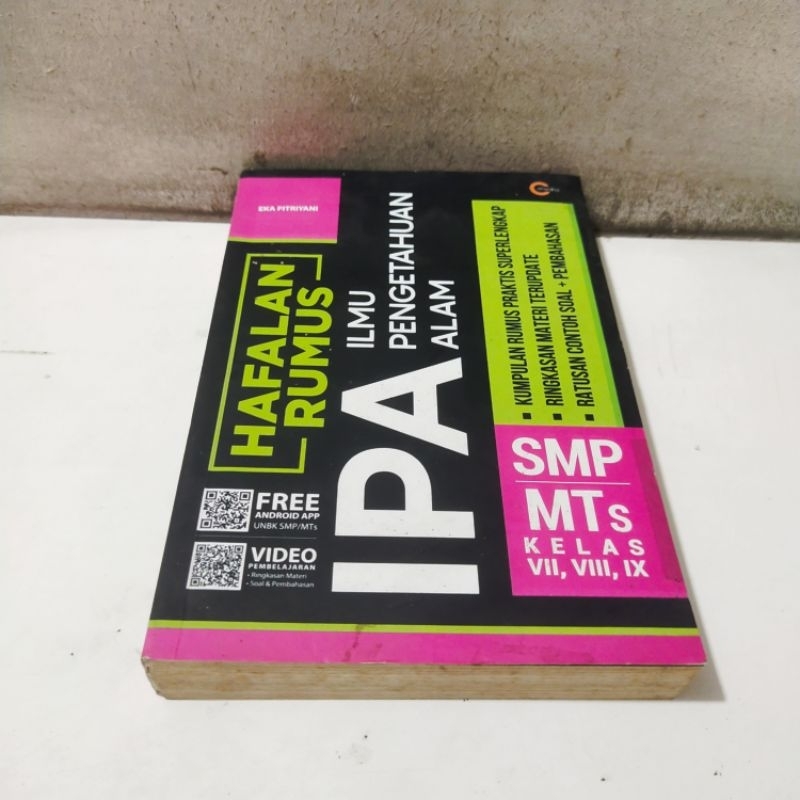 Jual Buku Obral Super Murah - Buku Hafalan Rumus IPA SMP/MTs Kelas VII, VIII, IX | Shopee Indonesia