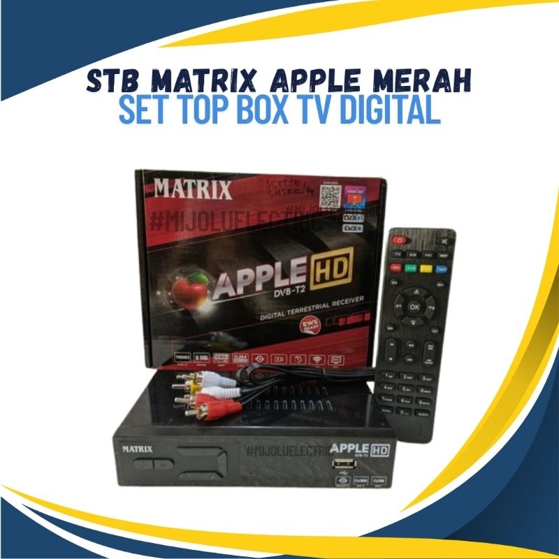 Jual STB MATRIX APPLE MERAH ORIGINAL // STB MATRIX APPLE MERAH DIGITAL ...