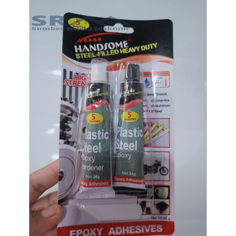 Jual Plastik steel Epoxy 5 menit 48 gram Lem plastik dan Lem Besi ...