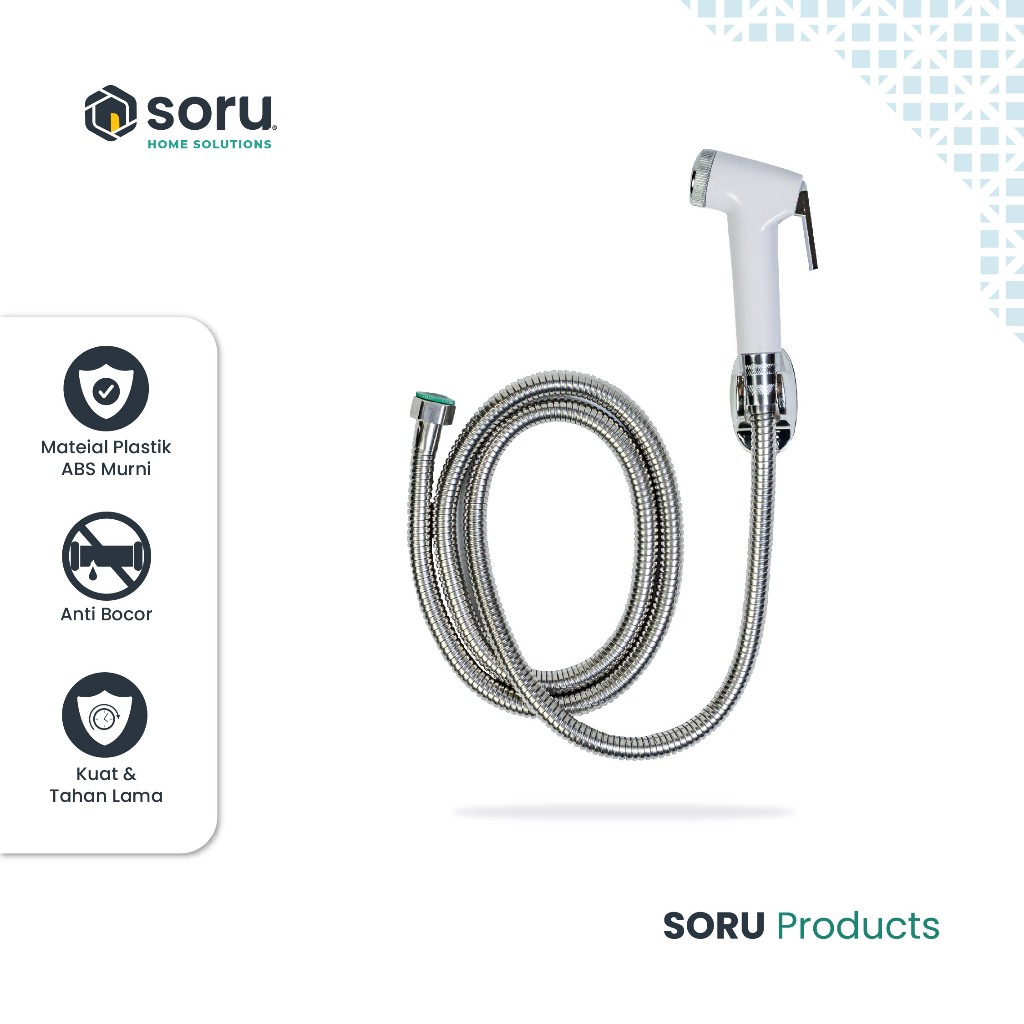 Jual SORU - Bidet Semprotan Toilet Jet Shower Selang ABS - Spray Jet ...