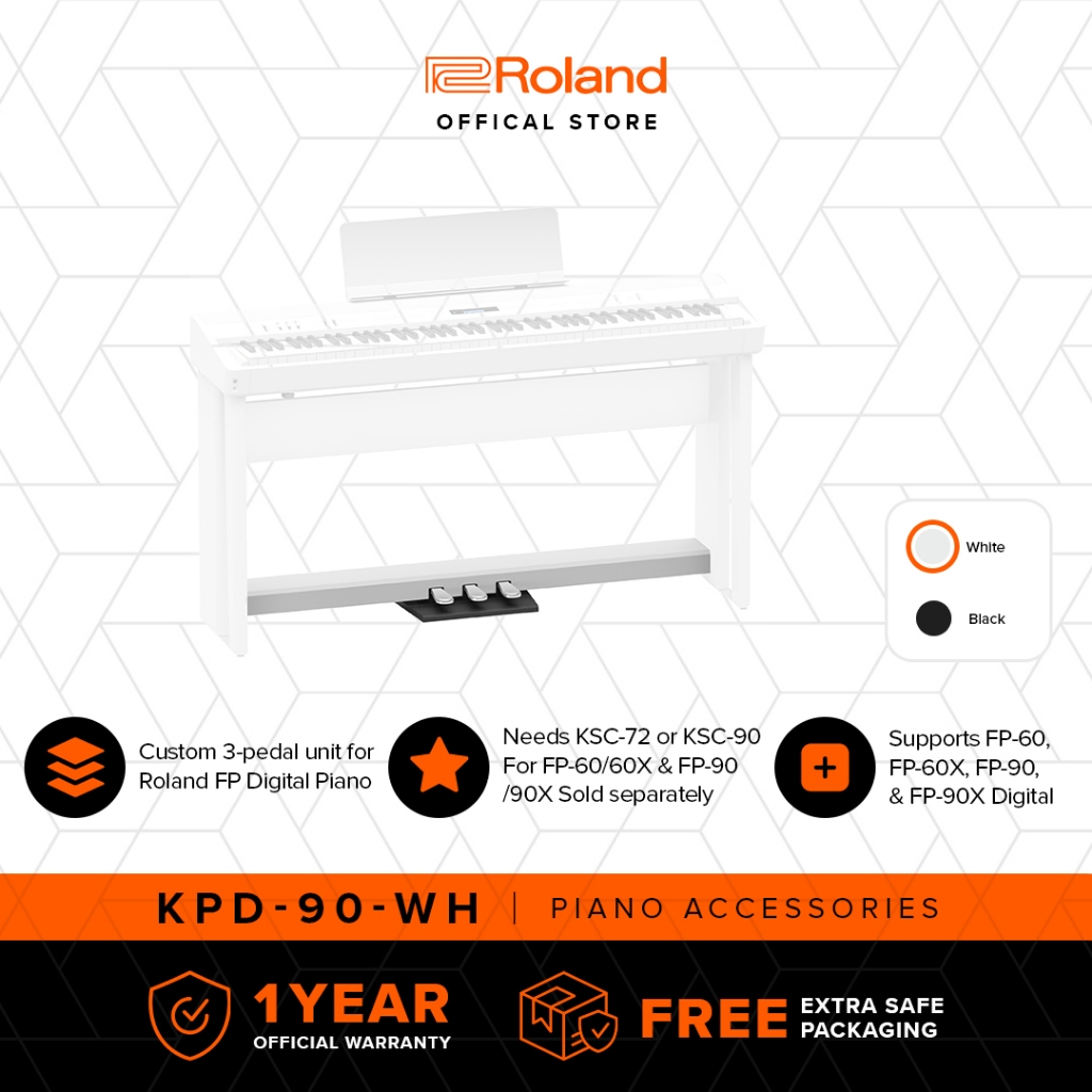 Jual Roland KPD-90 Unit Pedal for FP-90 FP-90X FP-60 FP-60X (White) | Shopee Indonesia