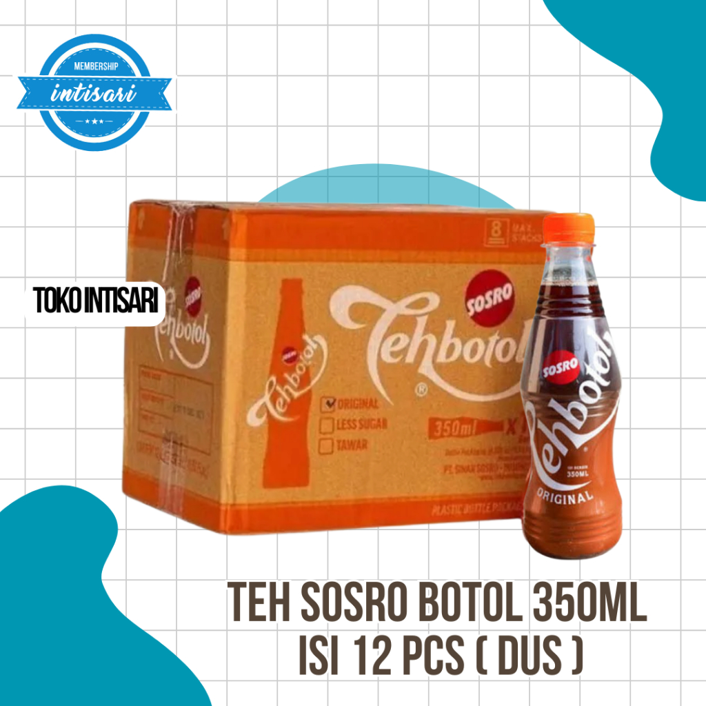 Jual Teh Botol Sosro 350ml ISI 12 PCS ( DUS ) | Shopee Indonesia