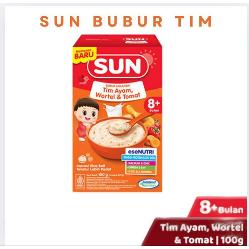 Jual 𝐒𝐔𝐍 𝐁𝐮𝐛𝐮𝐫 𝐓𝐈𝐌 𝐮𝐧𝐭𝐮𝐤 𝟖+ (𝟏𝟎𝟎𝐠) | Shopee Indonesia