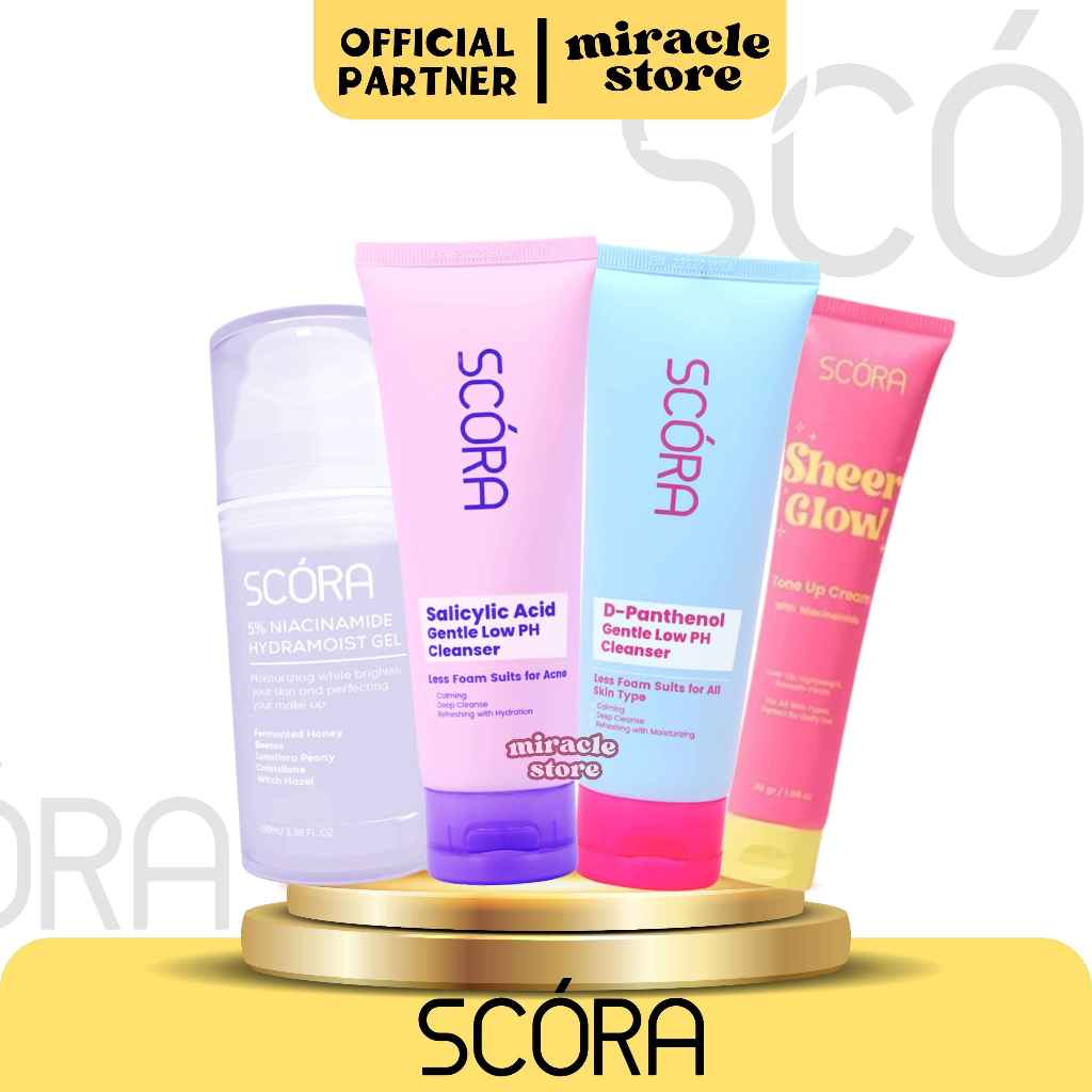 Jual [MIRACLE STORE] SCORA Sheer Glow Tone Up Cream MOISTURIZER 5% ...
