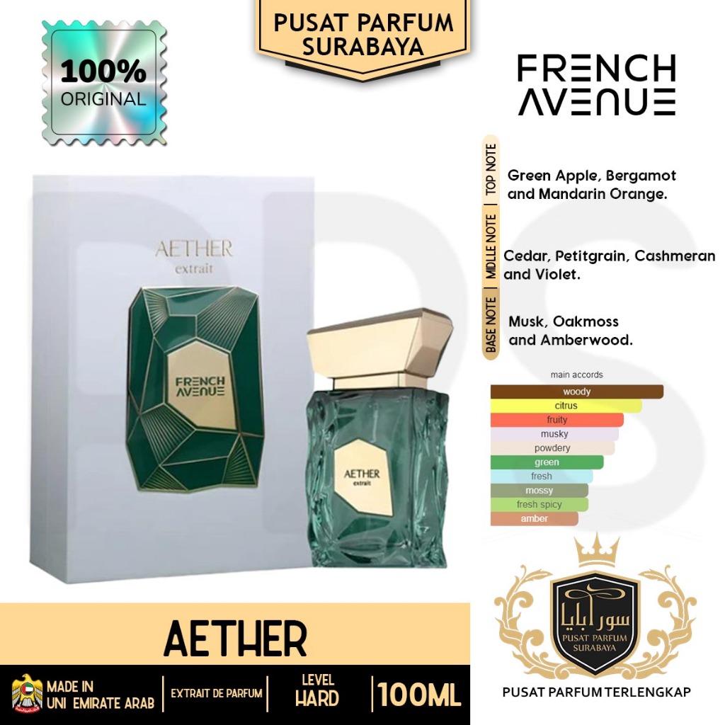 Jual Aether French Avenue Premium Parfum Pria/Wanita/Unisex Original ...
