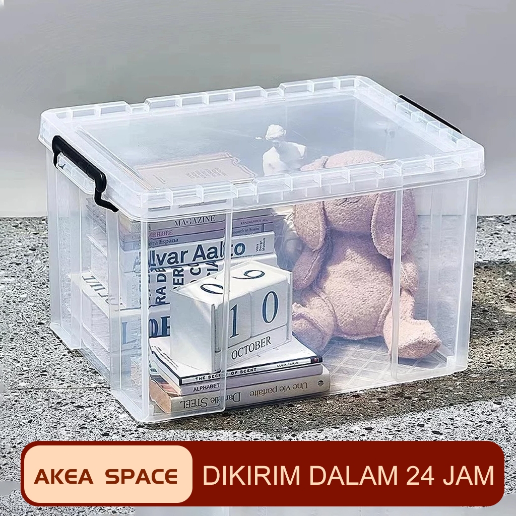 Jual Plastik Box /Transparan Storage Organizer Box/Jumbo Multifungsi ...