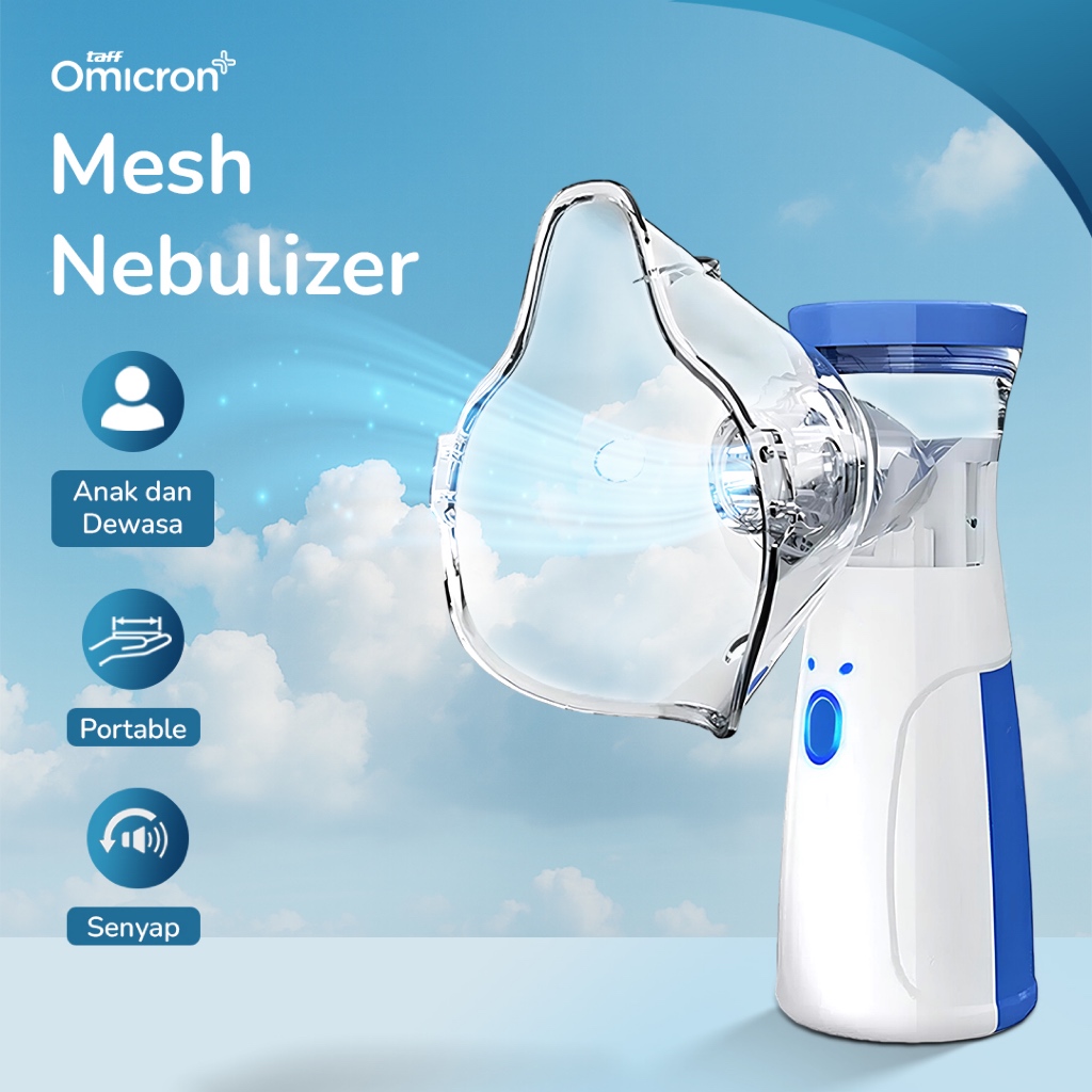Jual Alat Terapi Pernapasan Handheld Inhaler Nebulizer Machine Dual Power Omicron JSL | Shopee ...