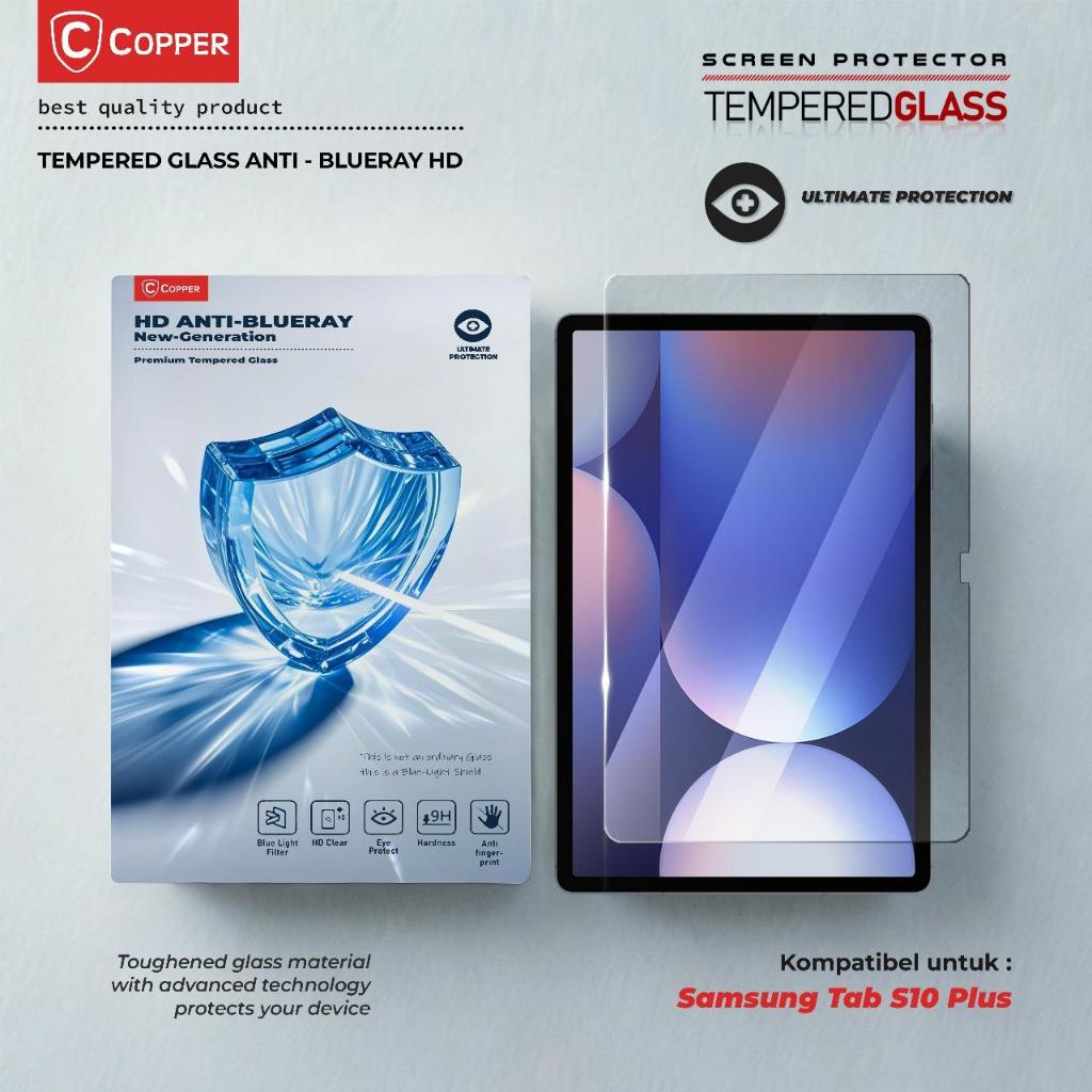 Jual COPPER New Generation Tempered Glass Anti Blueray – HD Clear | For Samsung Tab A9/S7/S8/S9 ...