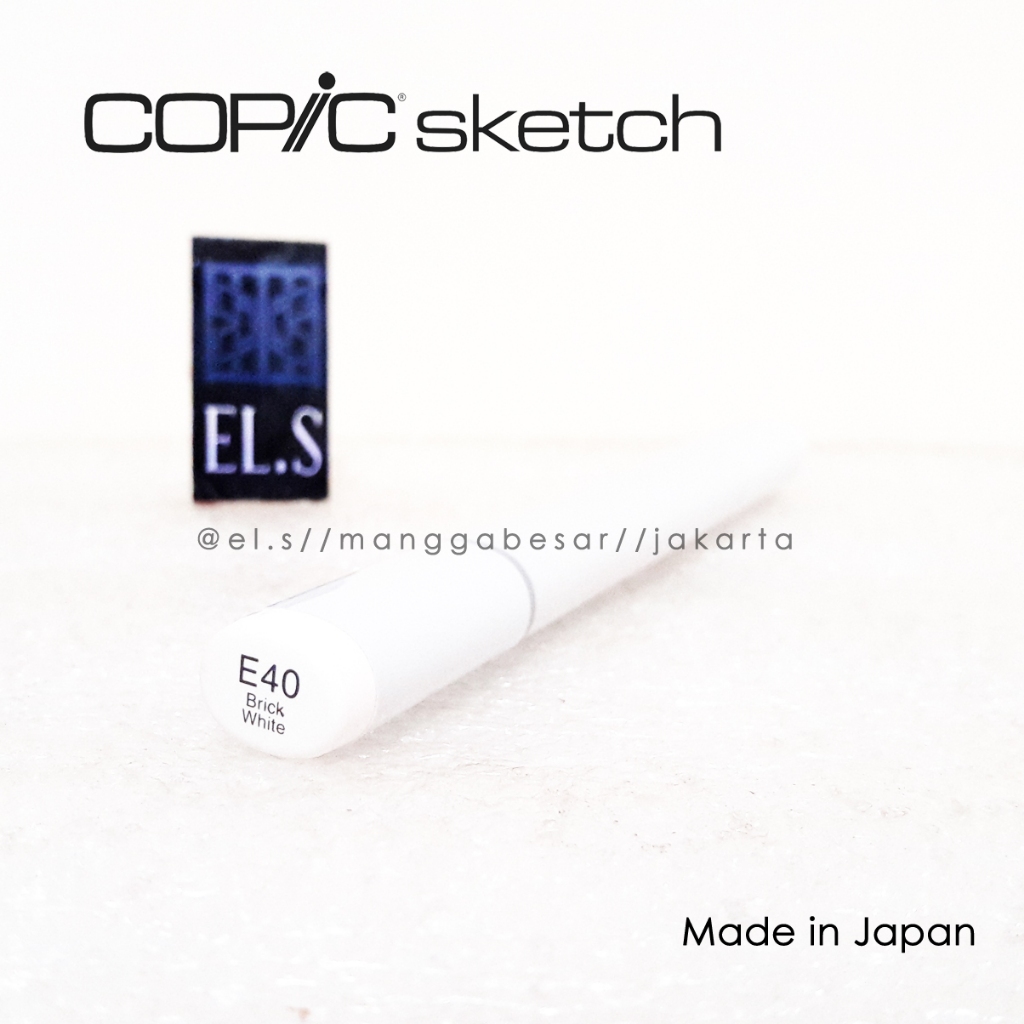 Jual Copic Sketch Marker E40 Brick White (CSM) | Shopee Indonesia
