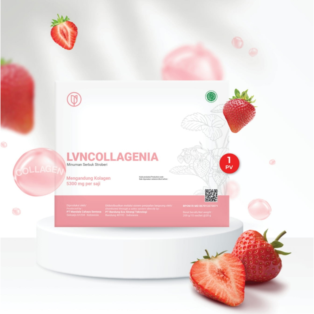 Jual Strawberry Flavored Collagen Powder Drink 100% Original | Shopee ...