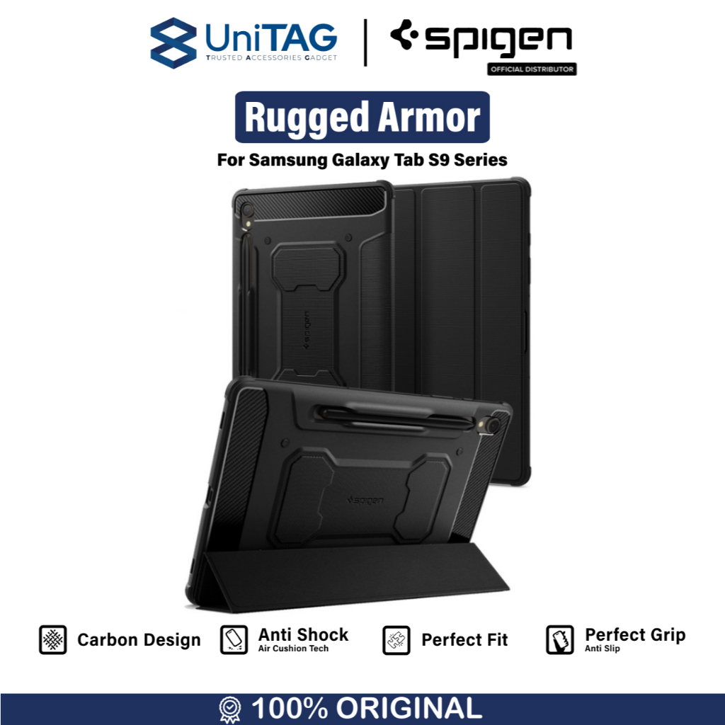 Jual Case Samsung Galaxy Tab S9 Ultra Plus Spigen Rugged Armor Pro ...