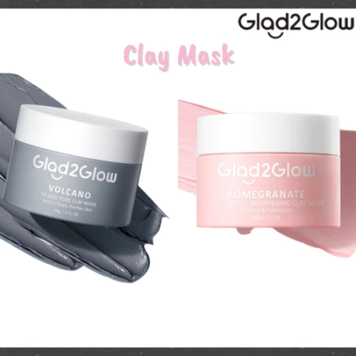 Jual Glad2Glow Pomegranate Niacinamide Brightening Clay Mask 30Gr | Shopee Indonesia