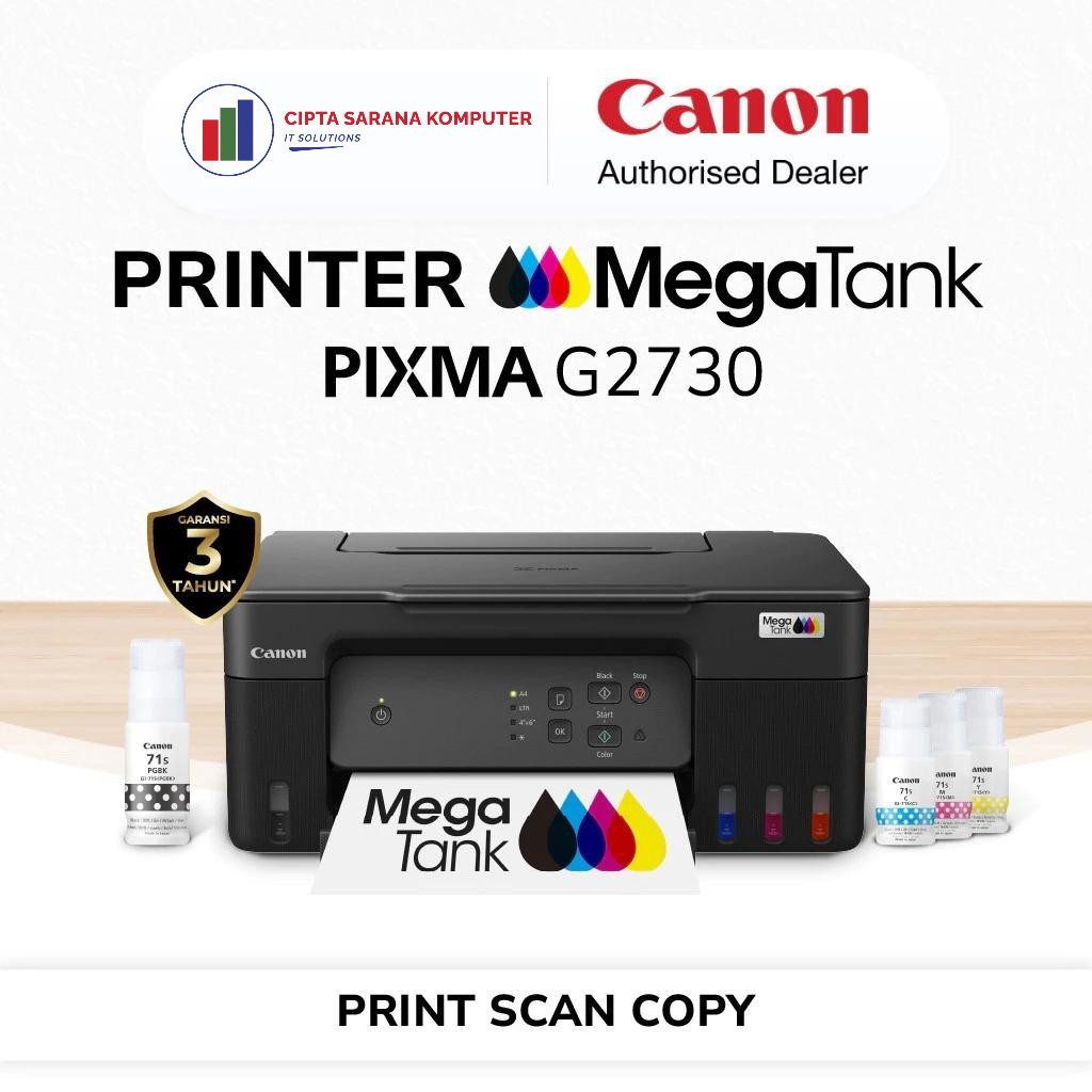 Jual Printer Ink Tank CANON PIXMA G2730 - Print Scan Copy - Printer ...