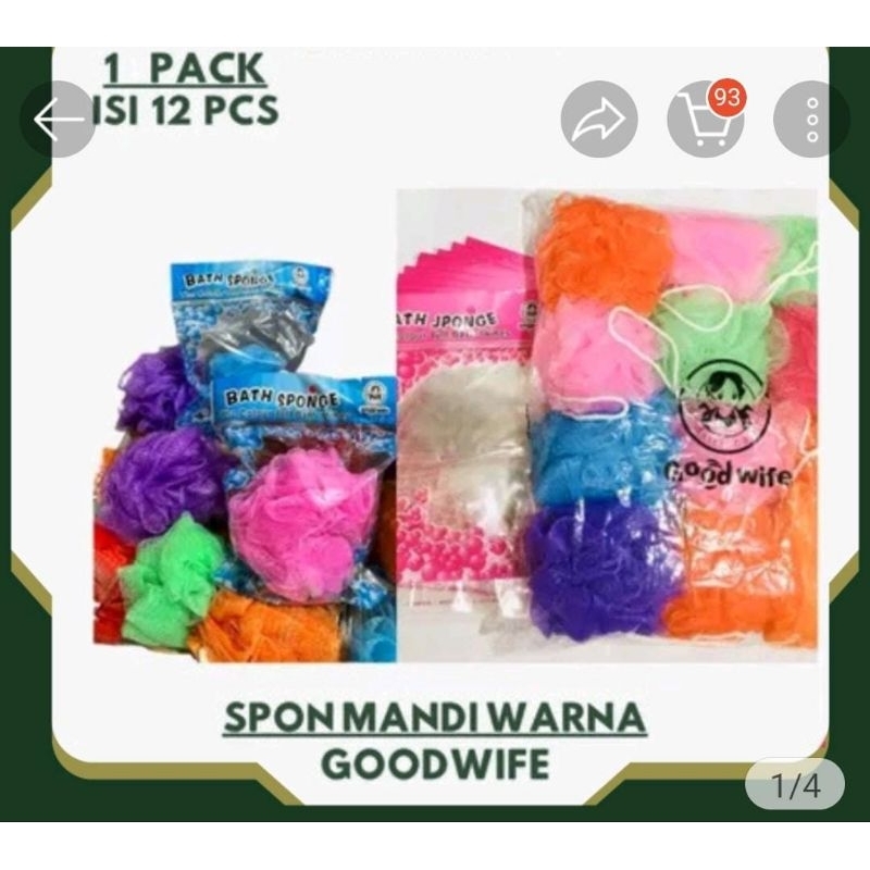 Jual (12pcs)spond mandi 30grm/35grm/40grm good wife | Shopee Indonesia