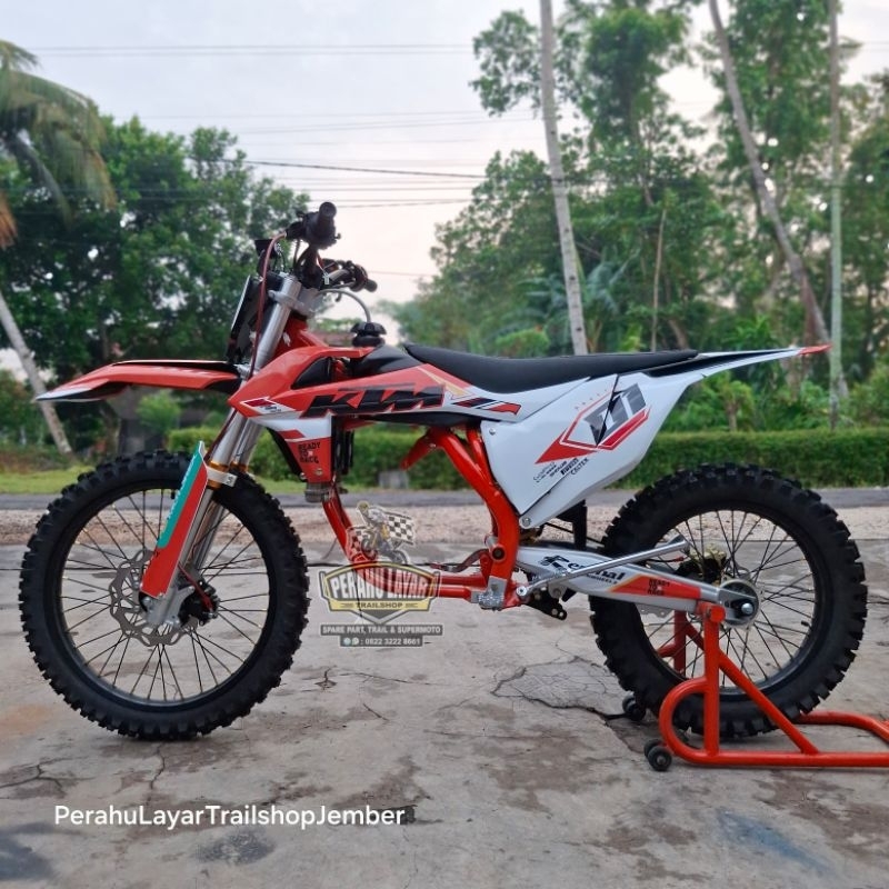 Jual Ready frame rangka bodyset body full Rolling chasis sasis KTM spek premium PNP MESIN NINJA ...