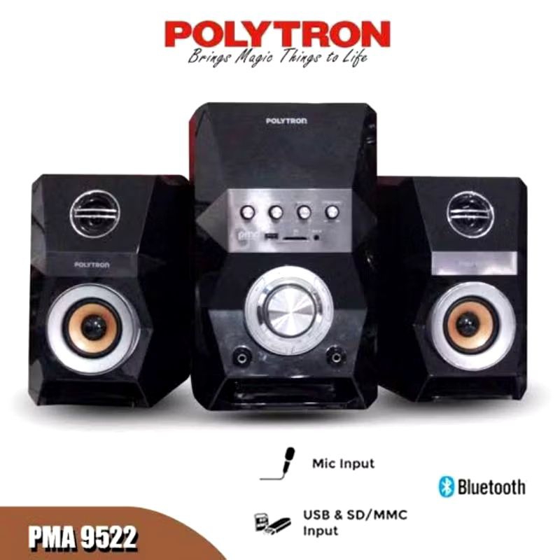Jual Speaker Aktif Bluetooth POLYTRON PMA-9522 | Shopee Indonesia