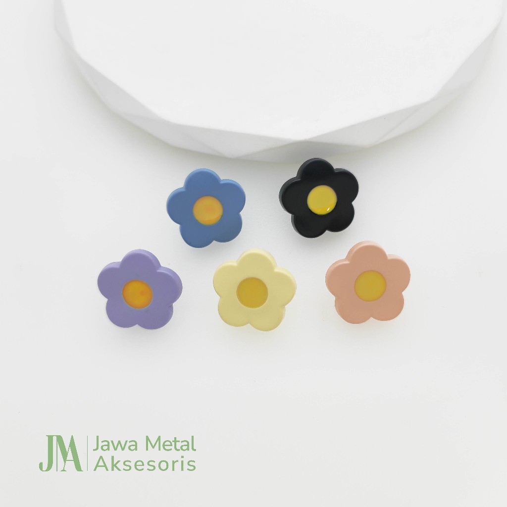 Jual Jawa Plastic Button Kancing Plastik Bunga Warna Satuan Lusinan ...