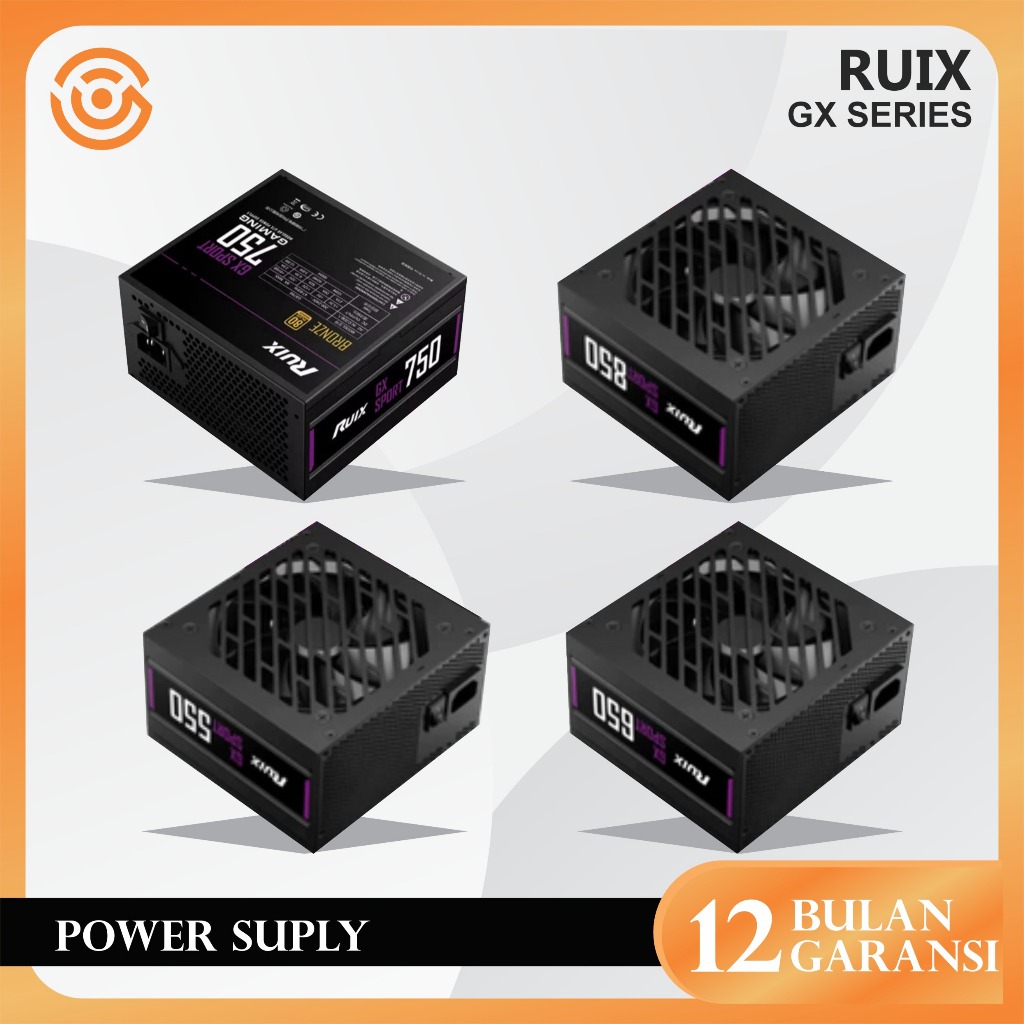 Jual Voc Power Supply PSU BRONZE RUIX GX-550/GX-650/GX-750/GX-850 ...