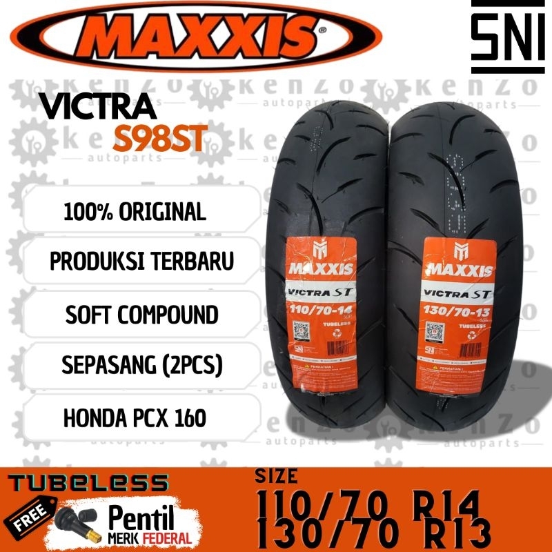 Jual [Paket Ban Tubeless] Original Ban Maxxis Motor Pcx 160 Pcx New Uk ...