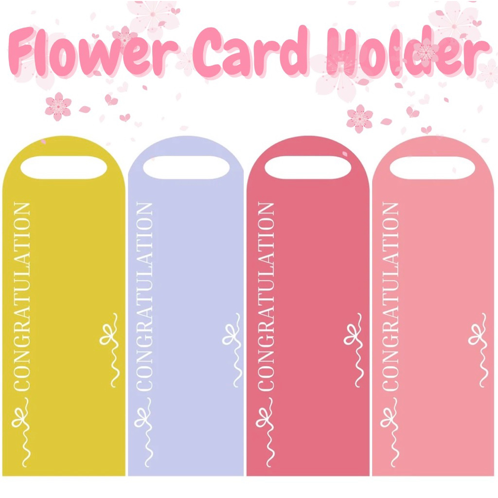 Jual (KATA TARI) CARD CONGRATULATION FLOWER CARD HOLDER FLOWER CARD ...