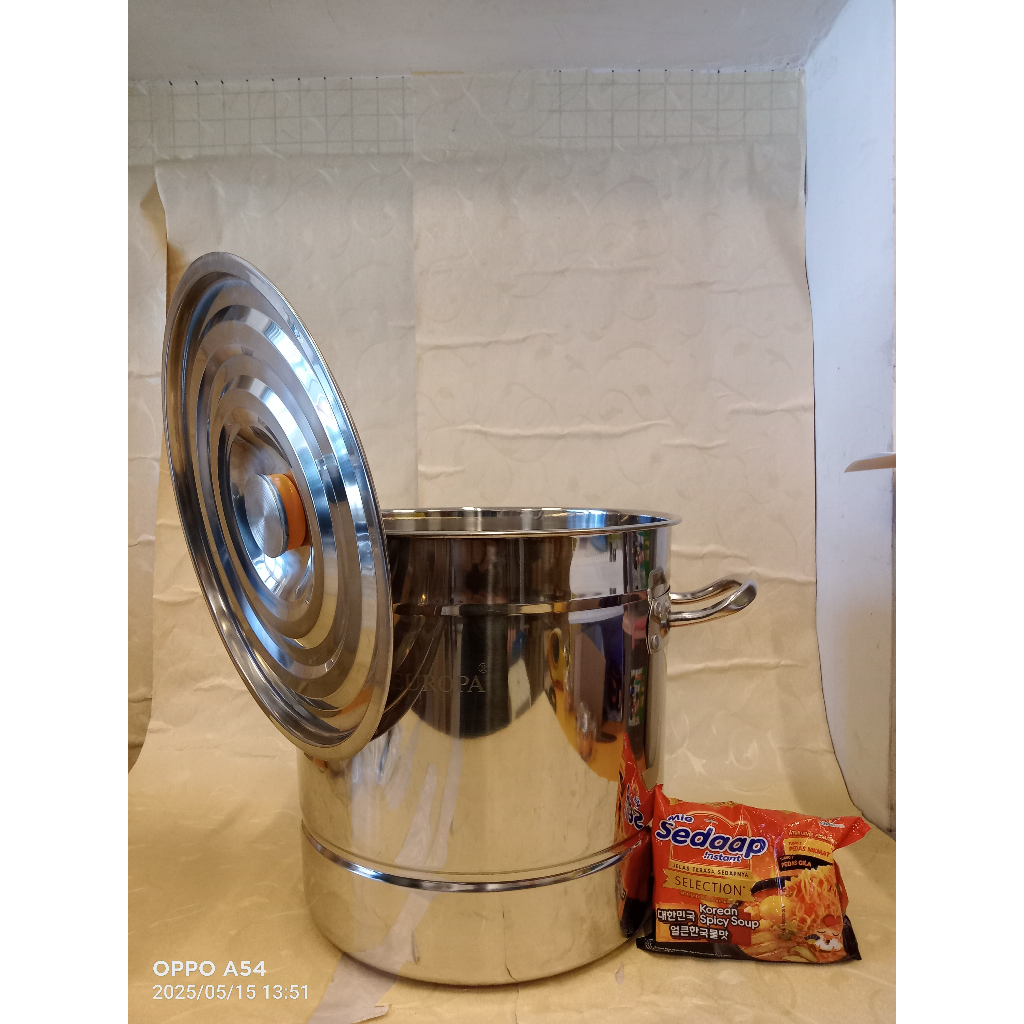 Jual Europa Steamer Stock Pot Panci Tim Stainless Pot 20 Liter Tutup ...