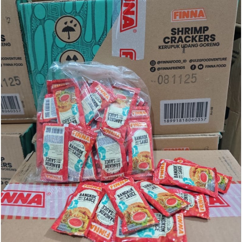 Jual (1 Paket isi 50 Pcs) Finna Sauce Bangkok Saos Bangkok Sachet Gac ...