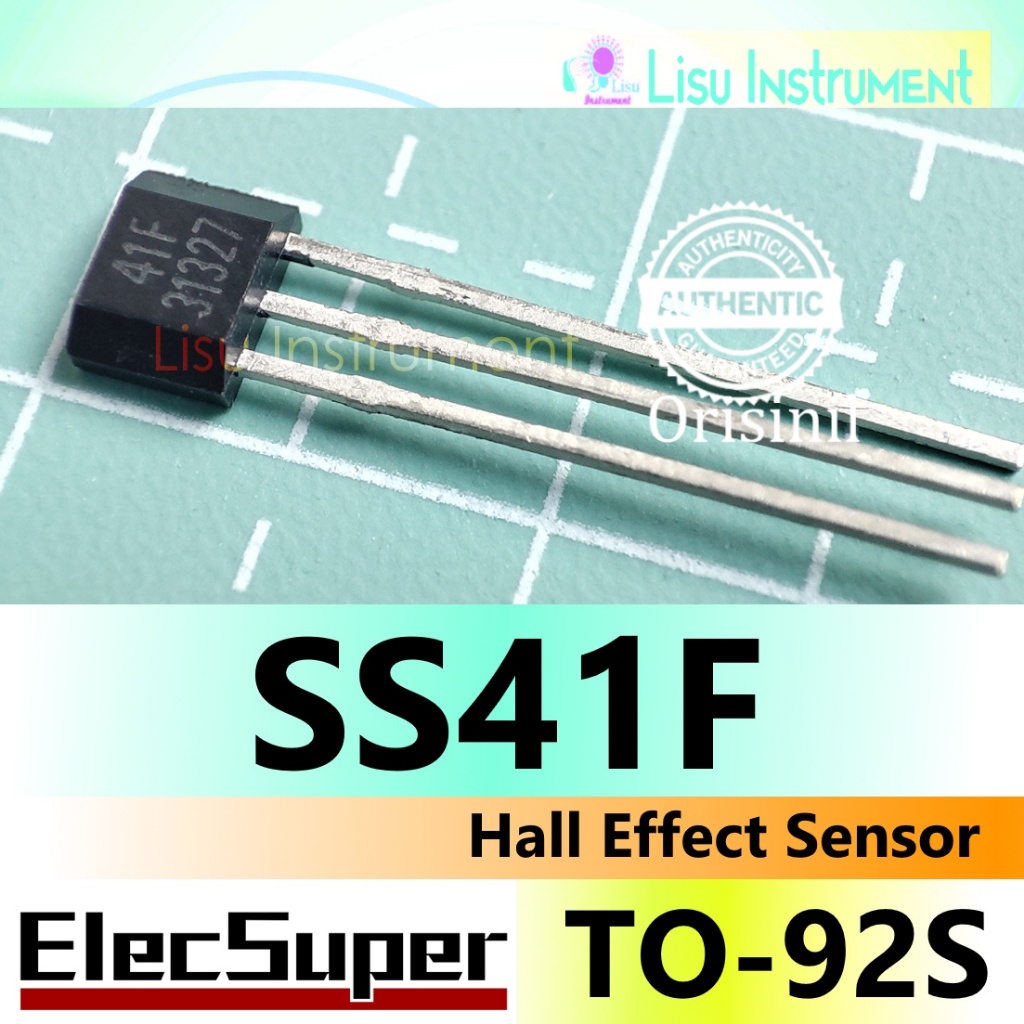 Jual SS41F Hall Effect Sensor 41F TO-92S ElecSuper Original | Shopee ...