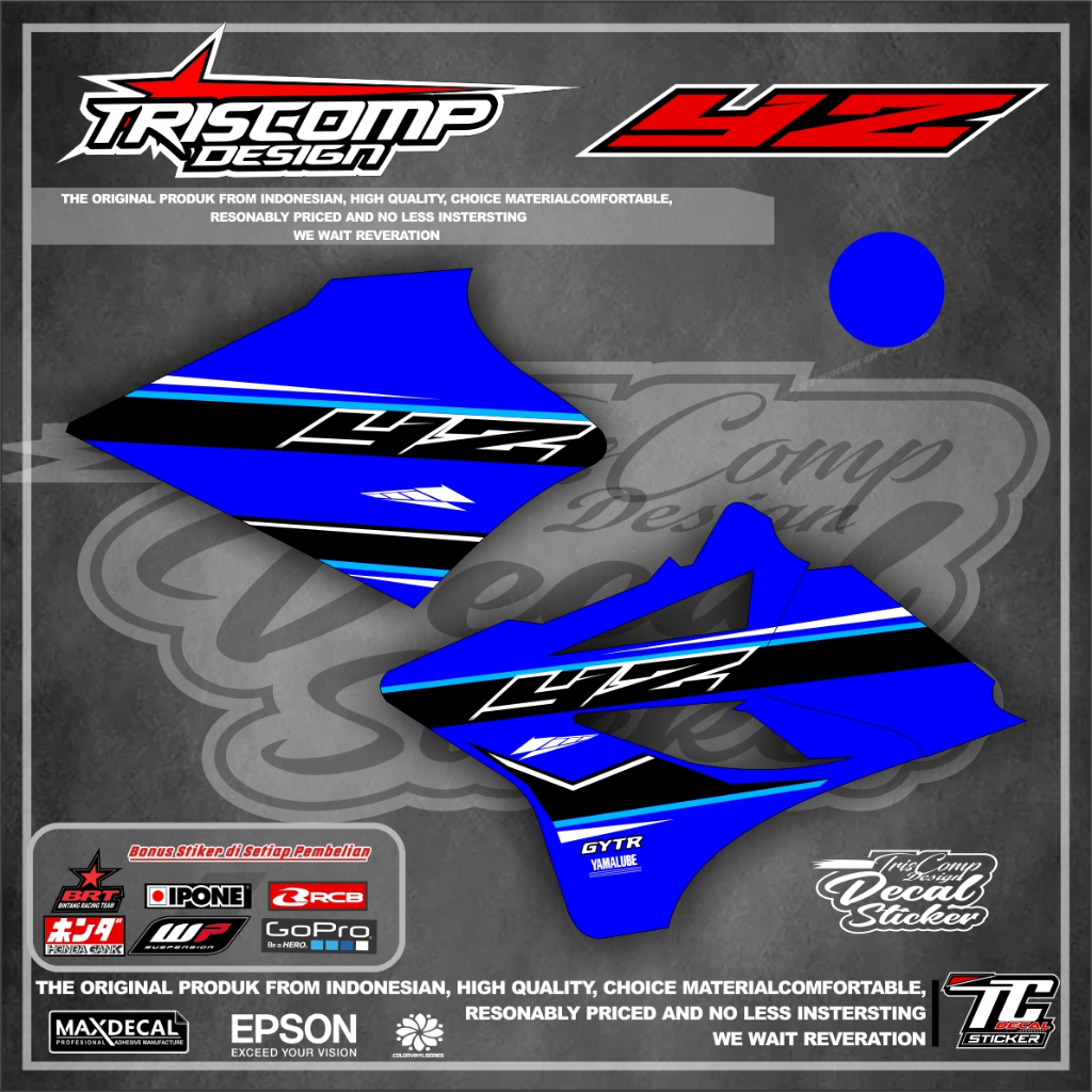 Jual Sticker Decal Tangki Motor Yz 85 New Fullbody bagian tangki YZ85 ...