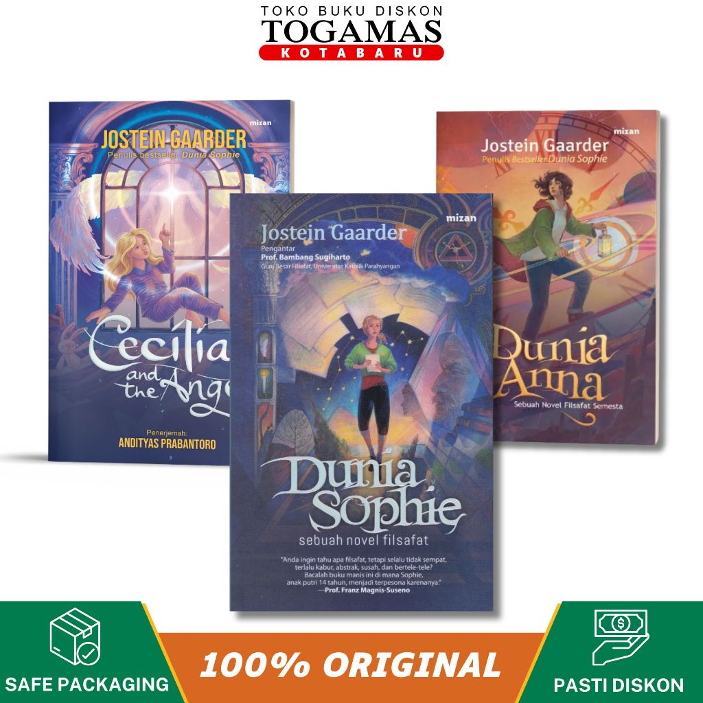 Jual Novel Filsafat // Dunia Sophie // Dunia Anna // Dunia Maya // Cecilia And The Angel // The ...
