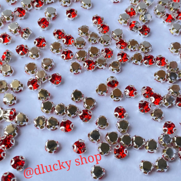 Jual diamond cangkang jahit permata cangkang kristal 3D uk ss 25 per ...