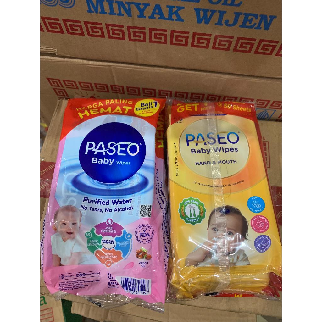 Jual TISU BASAH PASEO BABY WIPES CHANGING DIAPER PURIFIED WATER ...