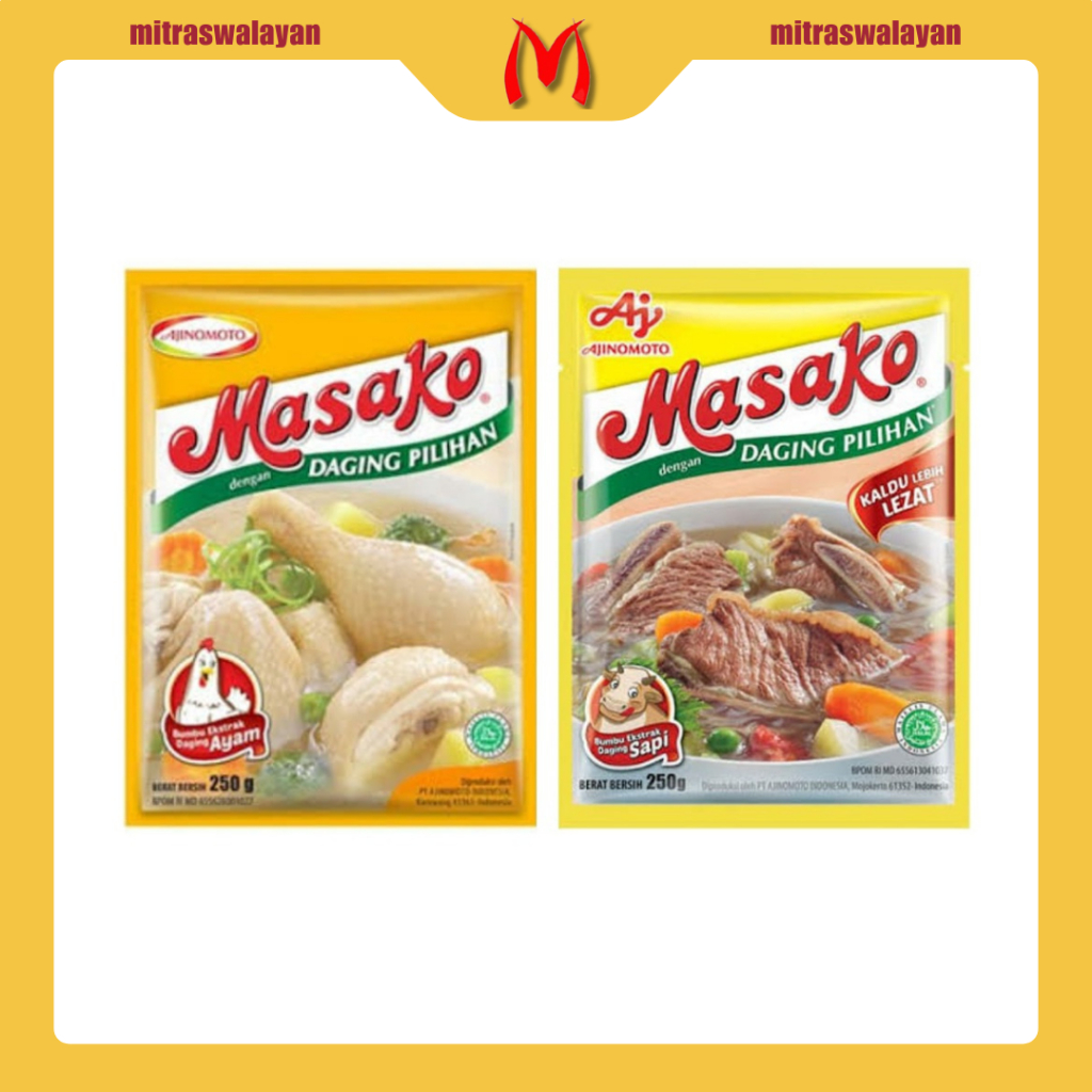 Jual MASAKO Penyedap Rasa Kemasan 250 gr | Shopee Indonesia