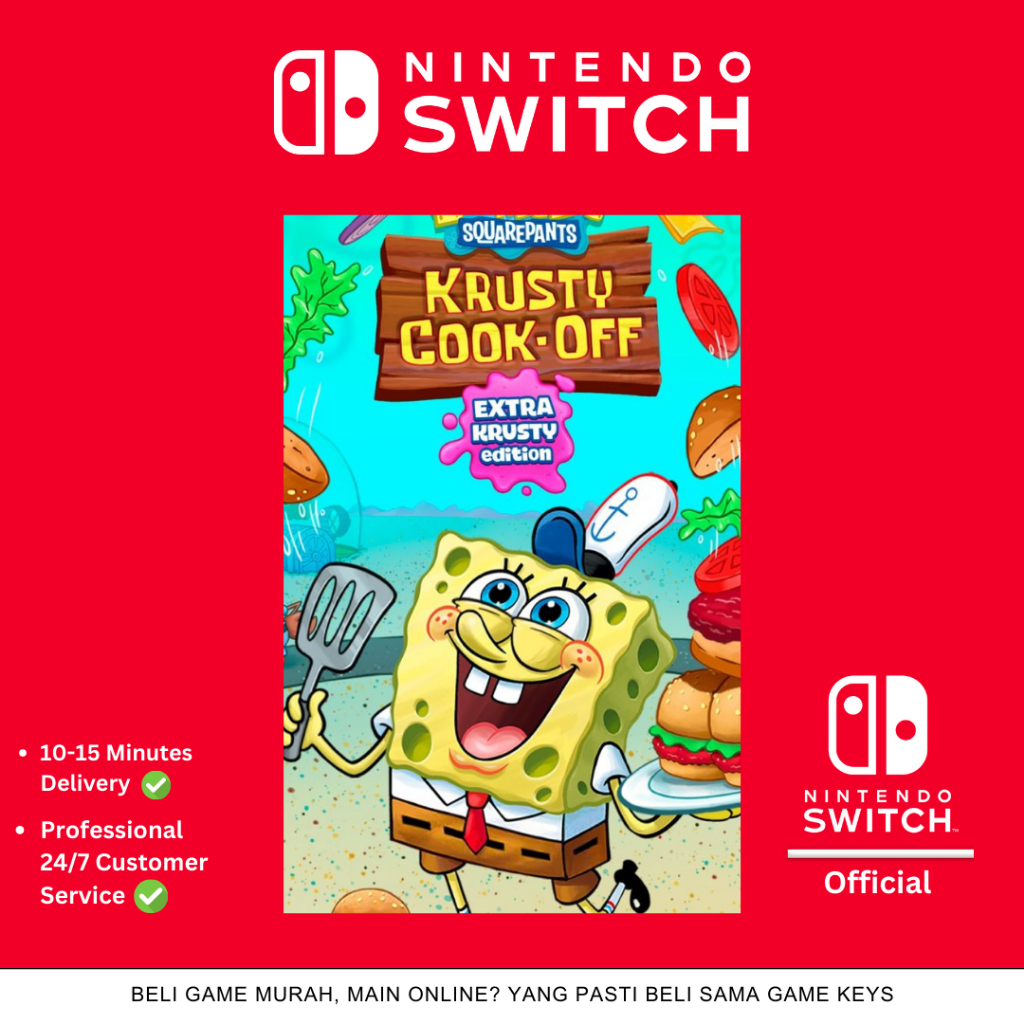 Jual SpongeBob: Krusty Cook-Off - Nintendo Switch (digital game ...