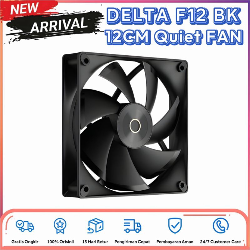 Jual OCYPUS DELTA F12 BK PWM 12CM Quiet Silent FAN 2000RPM | Shopee ...