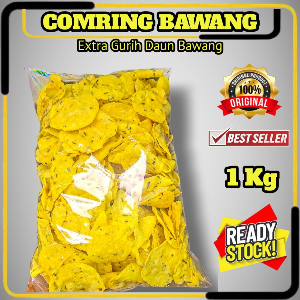 Jual Comring 1kg Rasa Daun Bawang / kecimpring singkong gurih ...
