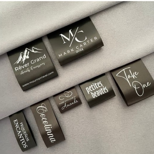 Jual label baju satin hitam label baju label satin satuan label satin ...