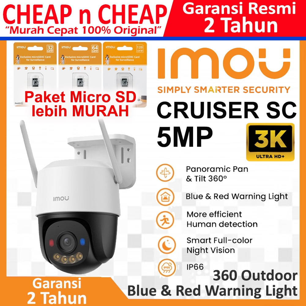 Jual Imou Cruiser SC 5MP 3K Rotate 360 Outdoor Full Color - Wifi ...