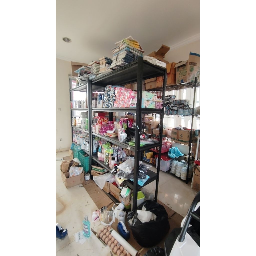 Jual BEKAS rak lemari besi ace hardware KRISBOW 5 susun 5 ambalan ...