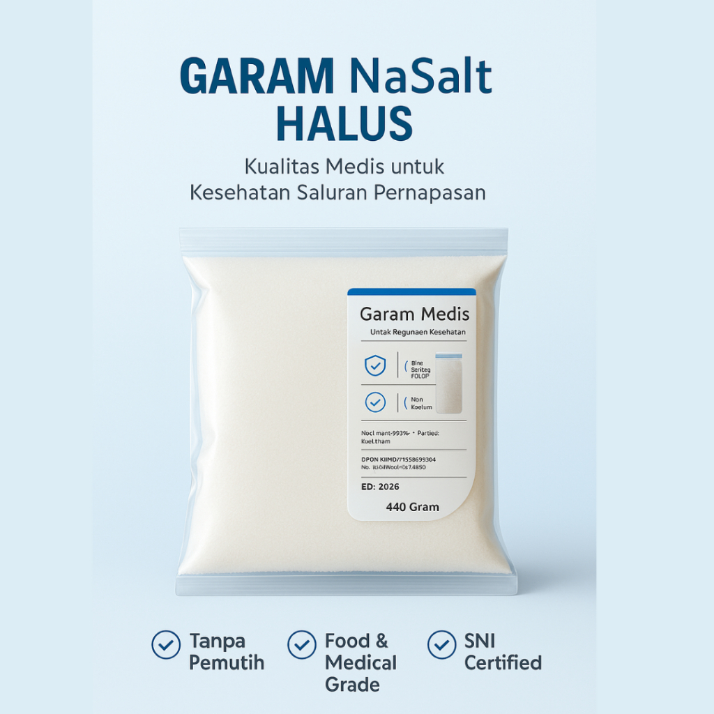 Jual Garam NaSalt Kesehatan Organik 440 Gram Tekstur Halus | Shopee ...
