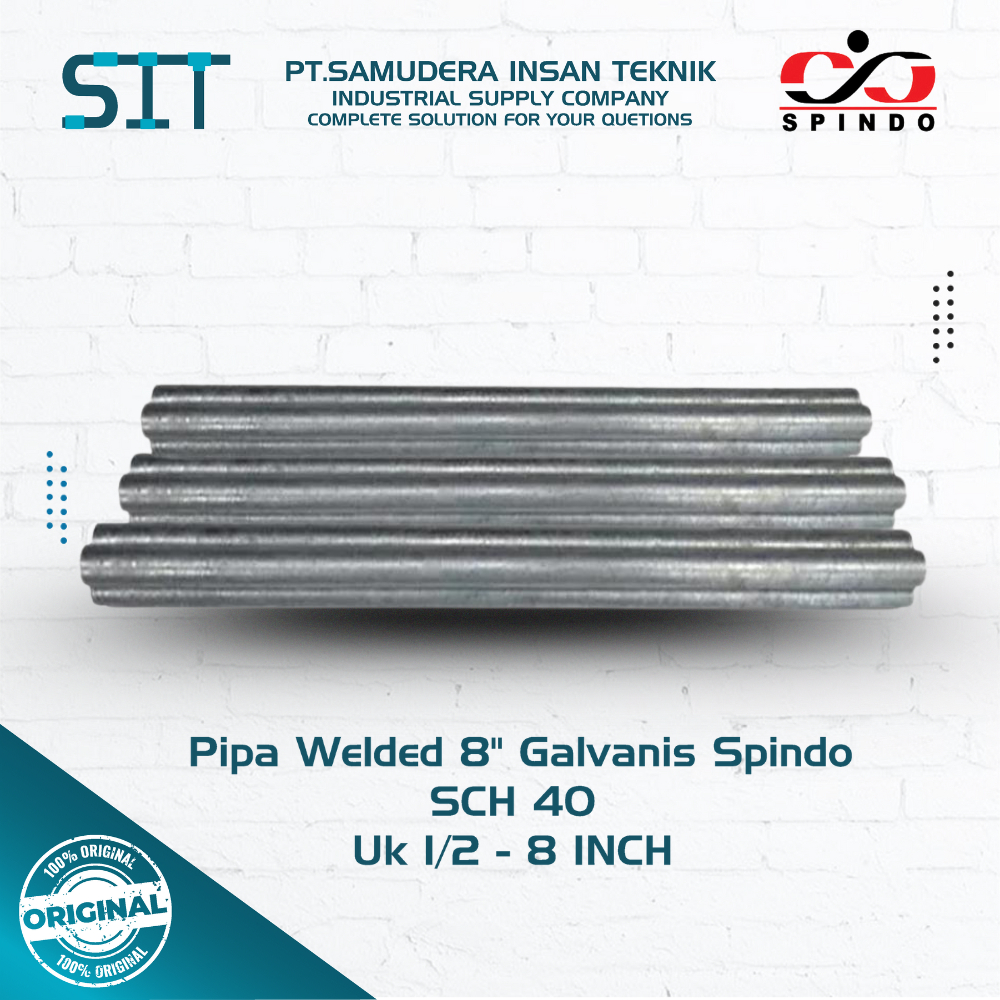Jual Pipa Welded SCH 40 Galvanis Spindo 2 1/2 - 8 Inch | Shopee Indonesia