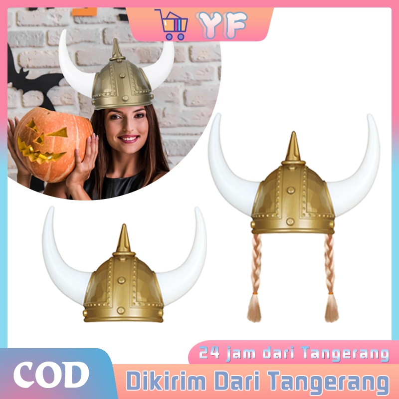 Jual Topi Viking Helm Tanduk / Topi Pesta / Cosplay Alat Peraga ...