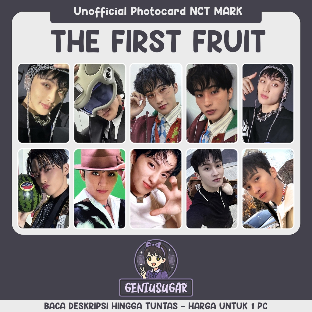 Jual [NCT MARK] THE FIRST FRUIT UNOFFICIAL PHTOCARD | Shopee Indonesia