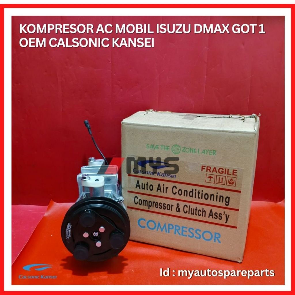Jual COMPRESSOR AC MOBIL ISUZU DMAX GOT 1 Oem Calsonic Kansei KOMPRESOR ...