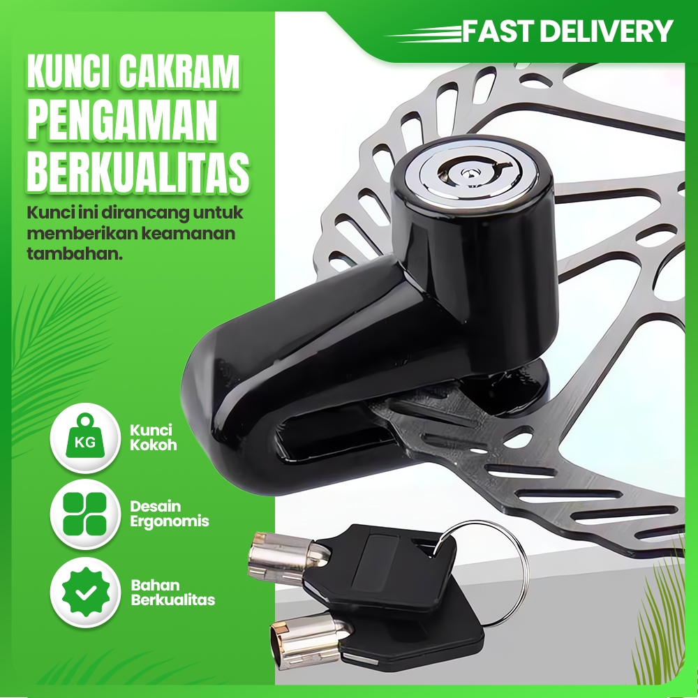 Jual Kunci Gembok Rem Cakram Sepeda Motor Universal Pengaman Baja Disk ...